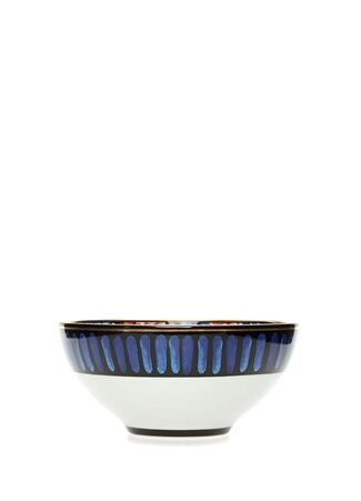 Vista Alegre Atlantis Cannareigo Mavi Şerit Detaylı Porselen Kase Turuncu