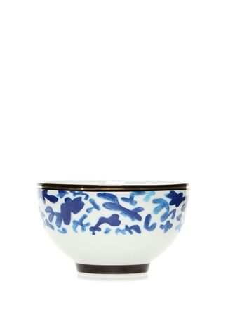 Vista Alegre Atlantis Cannareigo Mavi Baskılı Porselen Kase Turuncu