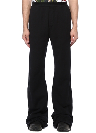 Dsquared2 Erkek Mert&Marcus Siyah Paça Detaylı Eşofman Altı XL EU