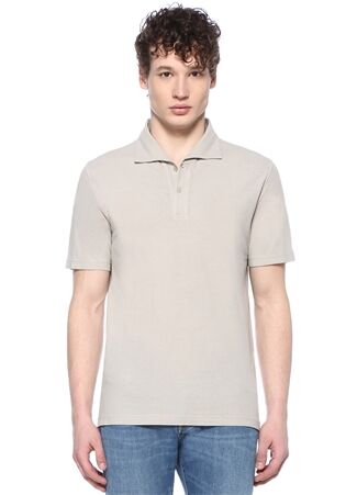 Corneliani Id Erkek Bej Polo Yaka T-shirt 54 IT