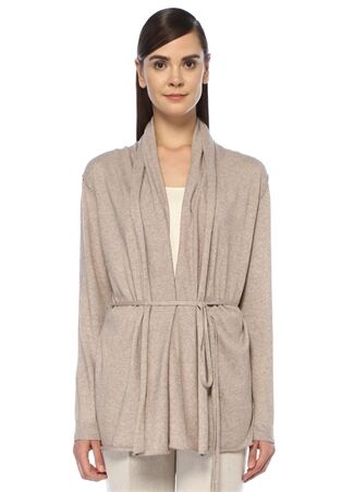 Zadig&Voltaire Kadın Rona Bej Şal Yaka Beli Kuşaklı Hırka Kahverengi XS EU Zadig&Voltaire Kadın Rona Bej Şal Yaka Beli Kuşaklı Hırka Kahverengi XS EU