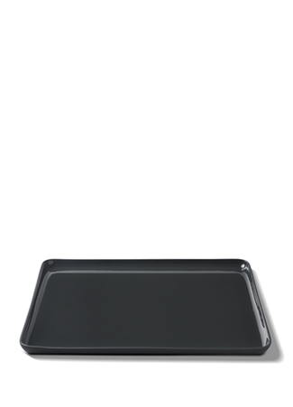 Esma Dereboy Siyah Kare Formlu Servis Tabağı Esma Dereboy Siyah Kare Formlu Servis Tabağı