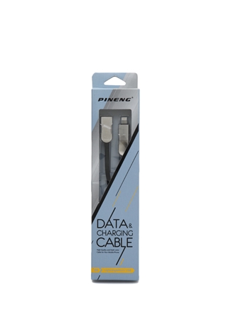 Pineng Erkek Lightning ve Micro USB Data Siyah Sarj Kablosu EU Pineng Erkek Lightning ve Micro USB Data Siyah Sarj Kablosu EU