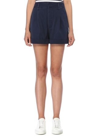 Polo Ralph Lauren Kadın Relaxed Straight Fit Lacivert Pilili Twill Şort 4 US