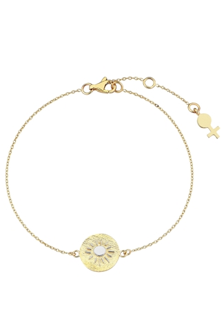 Her Story Kadın Servet Gold Madalyon Detaylı Altın Rengi Bileklik Sarı EU Her Story Kadın Servet Gold Madalyon Detaylı Altın Rengi Bileklik Sarı EU