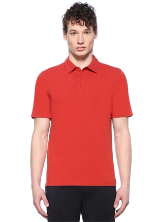 Vince Erkek Kırmızı Polo Yaka Basic T-shirt S EU