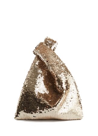 Jimba Kadın Maxims Gold Payetli El Çantası Altın Rengi EU