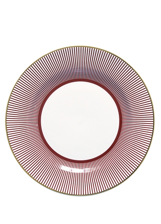 Green Gate Noir Corine Çizgili Porselen Tabak Çok Renkli Green Gate Noir Corine Çizgili Porselen Tabak Çok Renkli