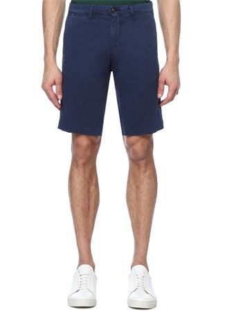 Moncler Erkek Lacivert Normal Bel Kanvas Bermuda 50 IT
