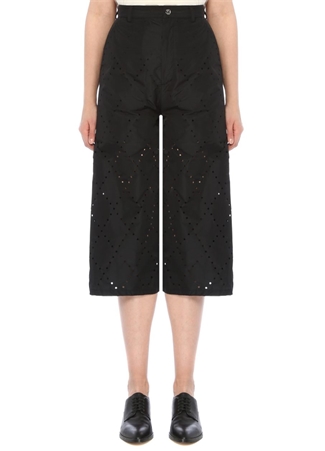 Moncler Genius Kadın 6 Noir Kei Ninomiya Siyah Crop Pantolon 38 IT Moncler Genius Kadın 6 Noir Kei Ninomiya Siyah Crop Pantolon 38 IT