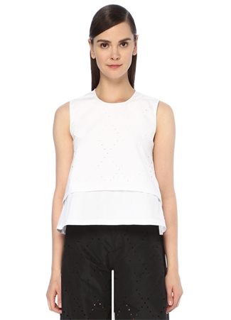 Moncler Genius Kadın 6 Noir Kei Ninomiya Beyaz Poplin Bluz Sarı 40 IT Moncler Genius Kadın 6 Noir Kei Ninomiya Beyaz Poplin Bluz Sarı 40 IT