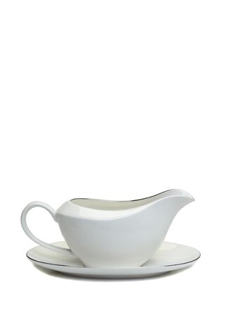 Royal Worchester Serendipity Beyaz Çizgili Porselen Sosluk