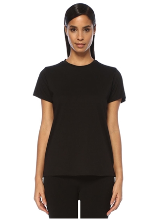 Beymen Kadın Siyah Bisiklet Yaka Dökümlü Basic T-shirt S EU