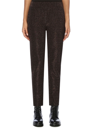 Beymen Collection Kadın Siyah Simli Zincir Şeritli Örgü Jarse Pantolon S Beymen Collection Kadın Siyah Simli Zincir Şeritli Örgü Jarse Pantolon S