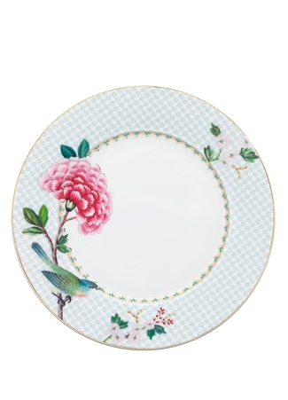 Pip Studio Blushing Birds Çiçekli Porselen Tabak Çok Renkli