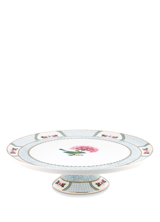 Pip Studio Blushing Birds Çiçek Desenli Porselen Kek Standı Çok Renkli