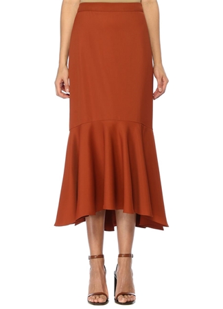 Johanna Ortiz Kadın Protagonista De Historias Kiremit Midi Etek Kırmızı 2 US