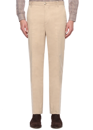 Beymen Erkek Kamel Normal Bel Kanvas Pantolon Kahverengi 46 EU