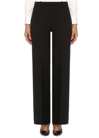 Givenchy Kadın Siyah Normal Bel Bootcut Yün Pantolon Kırmızı 34 IT