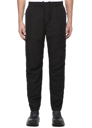 Stone Island Erkek Siyah Beli Kordonlu Kargo Dar Paça Pantolon 32 US