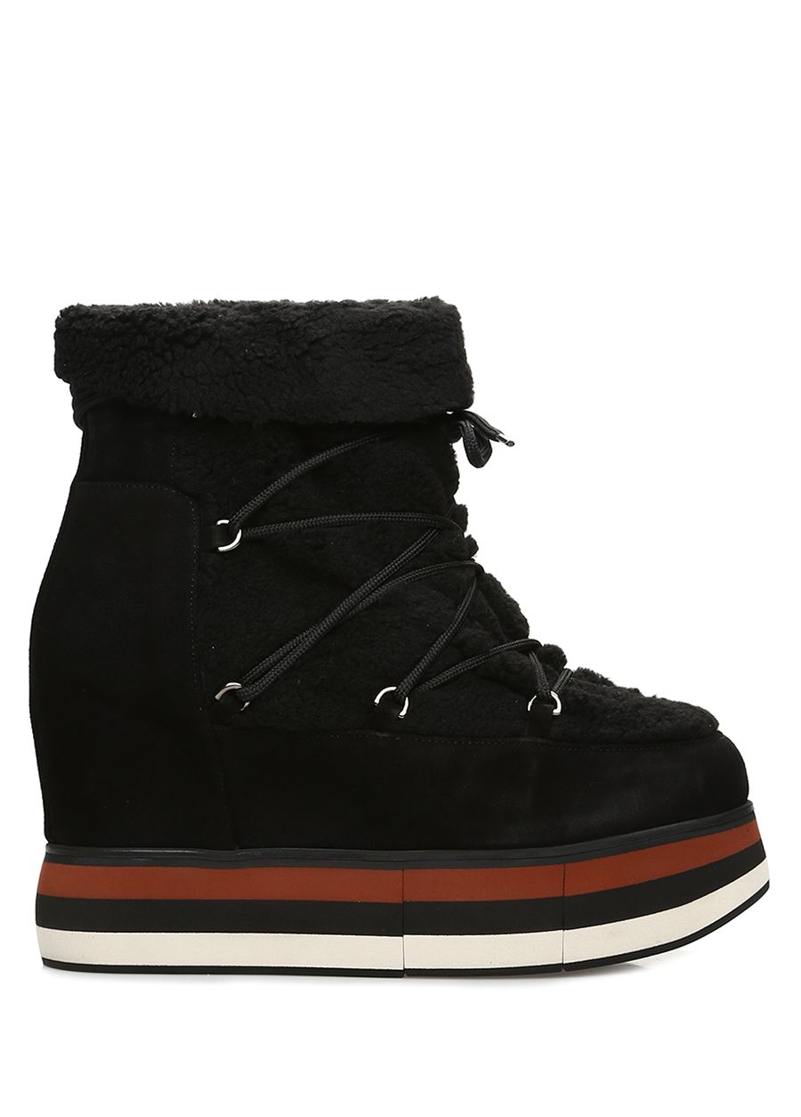 Beymen Kiran Siyah Gizli Topuk Detaylı Kadın Deri Bot - 101412293_999