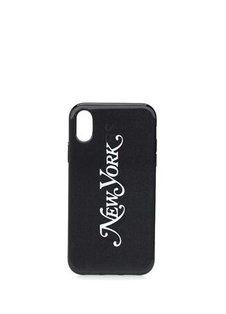 Marc Jacobs (The) Kadın Siyah Hologramlı Yazı Detaylı iPhone XR Kılıfı EU