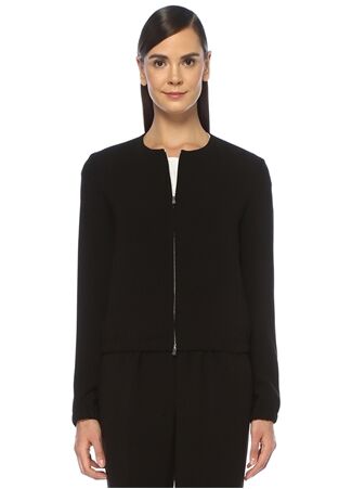 Theory Kadın Siyah Bisiklet Yaka Ceket 8 US