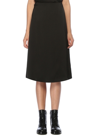 Theory Kadın Siyah Anvelop Midi Etek 2 US
