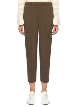 Theory Kadın Haki Kanvas Kargo Pantolon S EU
