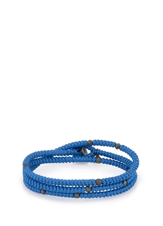 AtolyeWolf Erkek Octaball Triple Snake Knot Mavi Bileklik EU AtolyeWolf Erkek Octaball Triple Snake Knot Mavi Bileklik EU