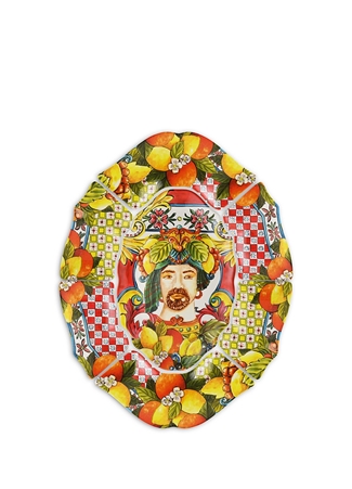 Baci Milano Barok 7 Parça Meze Tabağı Turuncu Baci Milano Barok 7 Parça Meze Tabağı Turuncu