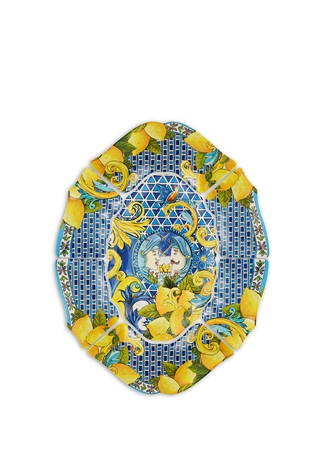 Baci Milano Barok Mavi Meze Tabağı Baci Milano Barok Mavi Meze Tabağı