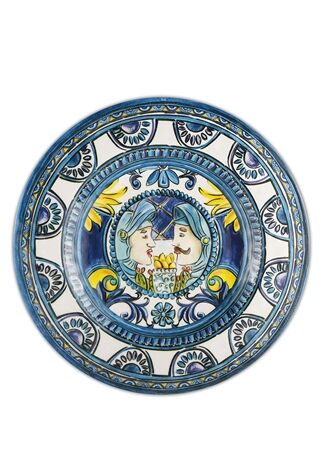 Baci Milano Barok Mavi Tabak