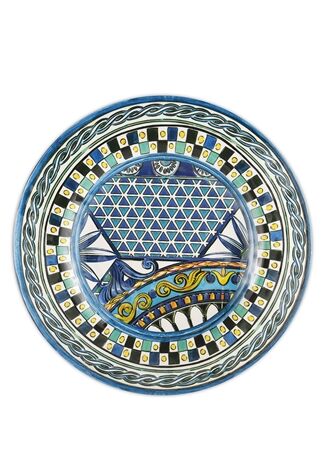 Baci Milano Barok Mavi Tabak