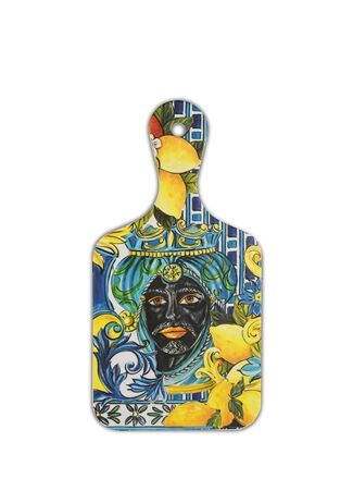 Baci Milano Barok Mavi Küçük Boy Kesme Tahtası