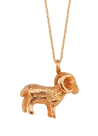 Aida Bergsen Kadın Koç Burç Altın Rengi Kolye EU