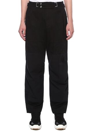 Givenchy Erkek Siyah Yüksek Bel Kemerli Dar Paça Pantolon 46 IT