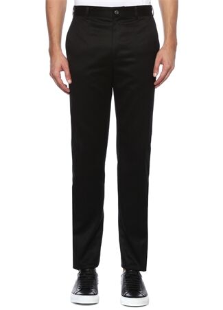 Givenchy Erkek Siyah Yüksek Bel Dekoratif Dikişli Pantolon 46 IT