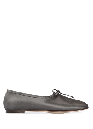 By Far Kadın Anges Antrasit Fiyonk Detaylı Deri Babet Gri 35 EU