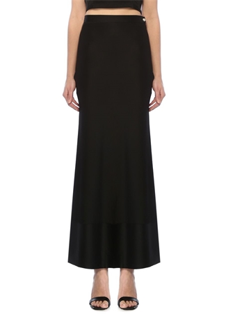 Paris Georgia Kadın Isla Siyah Maksi İpek Etek S EU