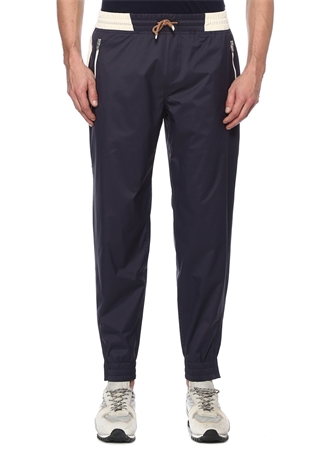 Brunello Cucinelli Erkek Lacivert Paça Detaylı Eşofman Altı XXL EU