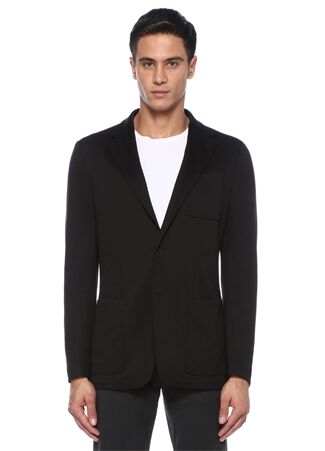 Canali Erkek Siyah Kelebek Yaka Ceket 52 IT