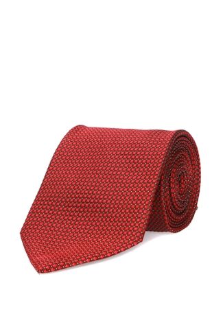 Zegna Erkek Bordo Mikro Desenli İpek Kravat EU IT
