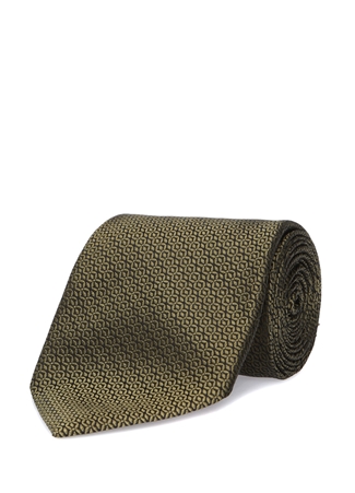 Zegna Erkek Yeşil Mikro Desenli İpek Kravat EU IT Zegna Erkek Yeşil Mikro Desenli İpek Kravat EU IT