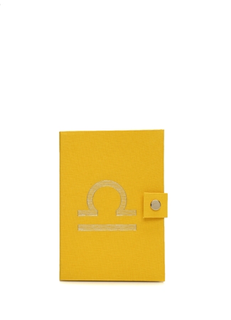 AA Paper&Co Sarı Terazi Burcu Baskılı Not Defteri EU