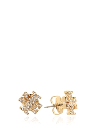 Tory Burch Kadın Rose Gold Silver Taşlı Logolu Küpe Altın Rengi EU Tory Burch Kadın Rose Gold Silver Taşlı Logolu Küpe Altın Rengi EU