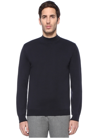 Beymen Erkek Lacivert Yarım Balıkçı Yaka Kazak L EU