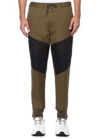 Moncler Erkek Haki Lacivert Beli Kordonlu Jogger Pantolon 50 IT