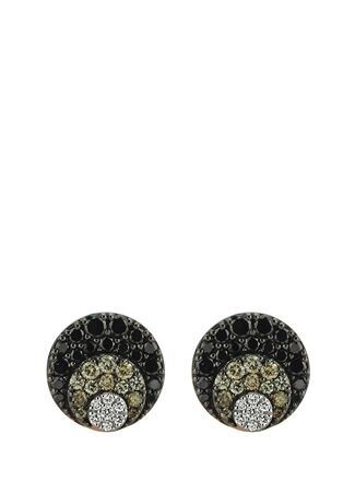 Bee Goddess Kadın Cintemani Pırlanta Taşlı Altın Rengi Tek Küpe Pembe EU