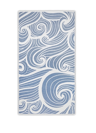 Hamam Sea Surf Mavi Beyaz Dalga Desenli Plaj Havlu Hamam Sea Surf Mavi Beyaz Dalga Desenli Plaj Havlu